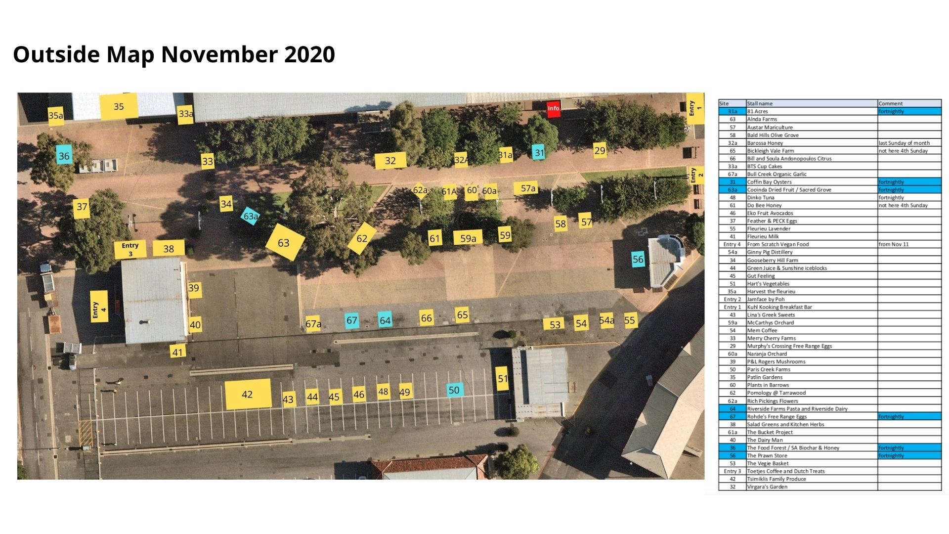 Find a Stall - Market Map - Adelaide Showgrounds Farmers Market
